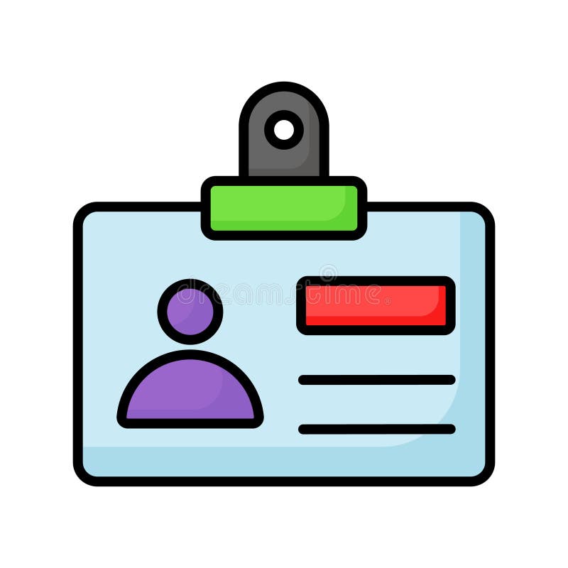 Student Id Card Vector Design, Entry Pass Icon in Modern Style Stock ...