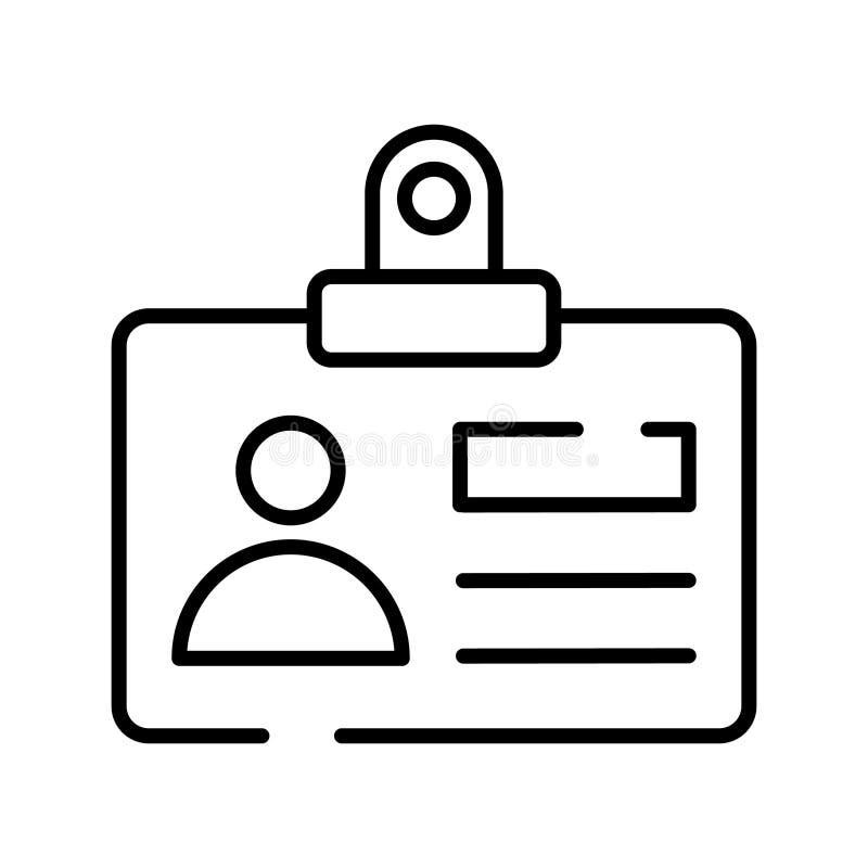 Student Id Card Vector Design, Entry Pass Icon in Modern Style Stock ...