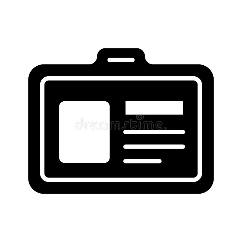 Student Id Card Vector Design, Entry Pass Icon in Modern Style Stock ...