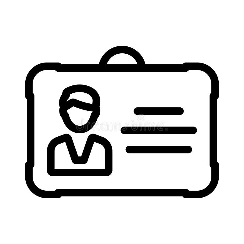 Student Identity card icon stock vector. Illustration of designed ...