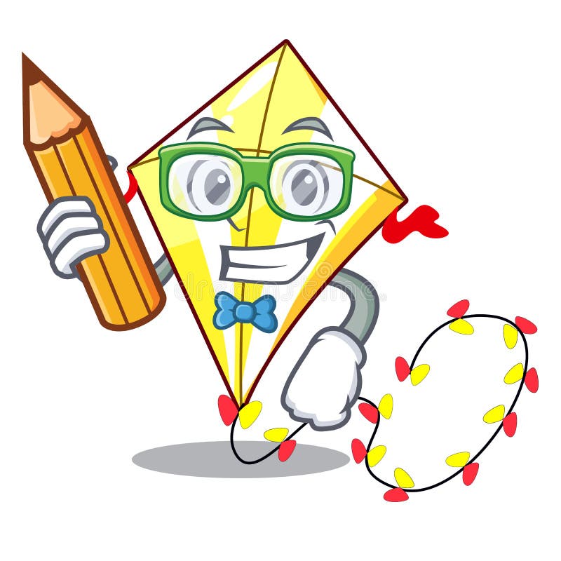 Student Kite Small the Cartoon on Table Stock Vector - Illustration of ...