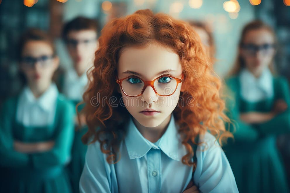 Student Leading a Team in a Group Project, Smart Kid in School Stock ...