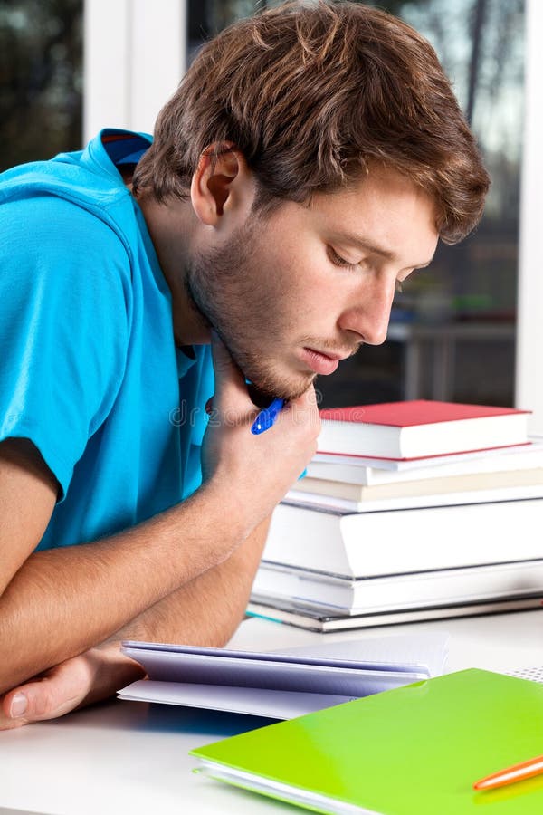 Student learning closeup stock image. Image of books - 38073279