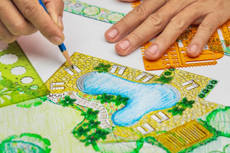 Architecture Student Design Project Backyard Garden and Patio Plan ...