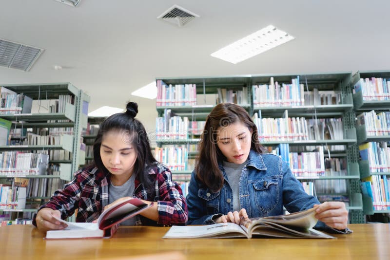 Student Learning in the Library Stock Photo - Image of adult, education ...