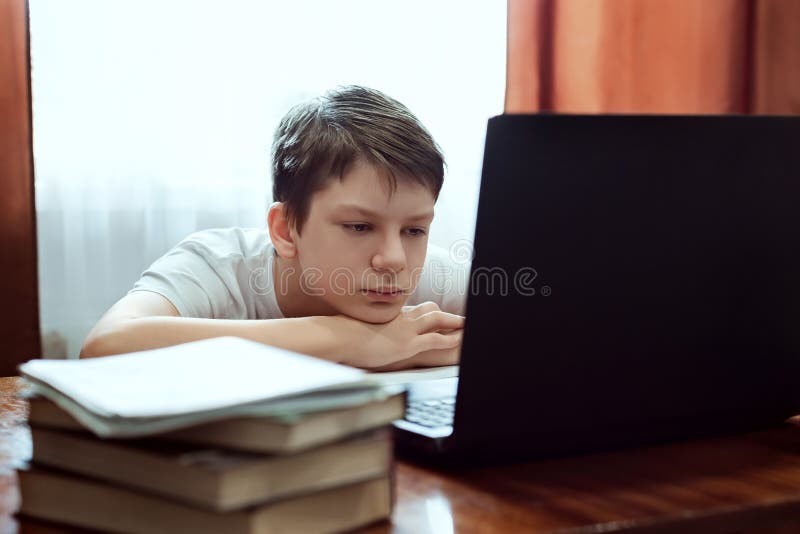 Student learning online stock photo. Image of female - 183383072