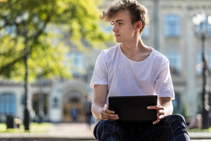 Student Learning on University Campus Stock Image - Image of learn ...