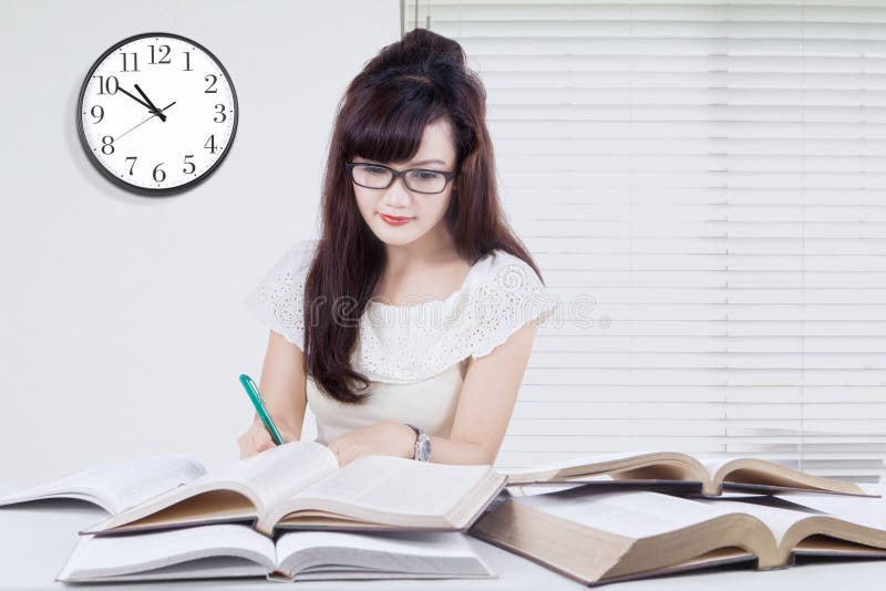 Student Studying Desk Clock Wall Stock Photos - Free & Royalty-Free ...
