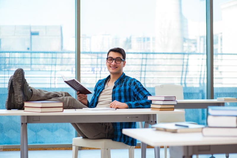 The Student during Lecture in University Stock Image - Image of ...