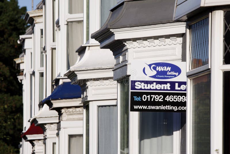 Student Letting Sign on the Front of a House Editorial Stock Photo ...