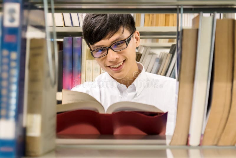 Student in library room stock image. Image of books - 104107621