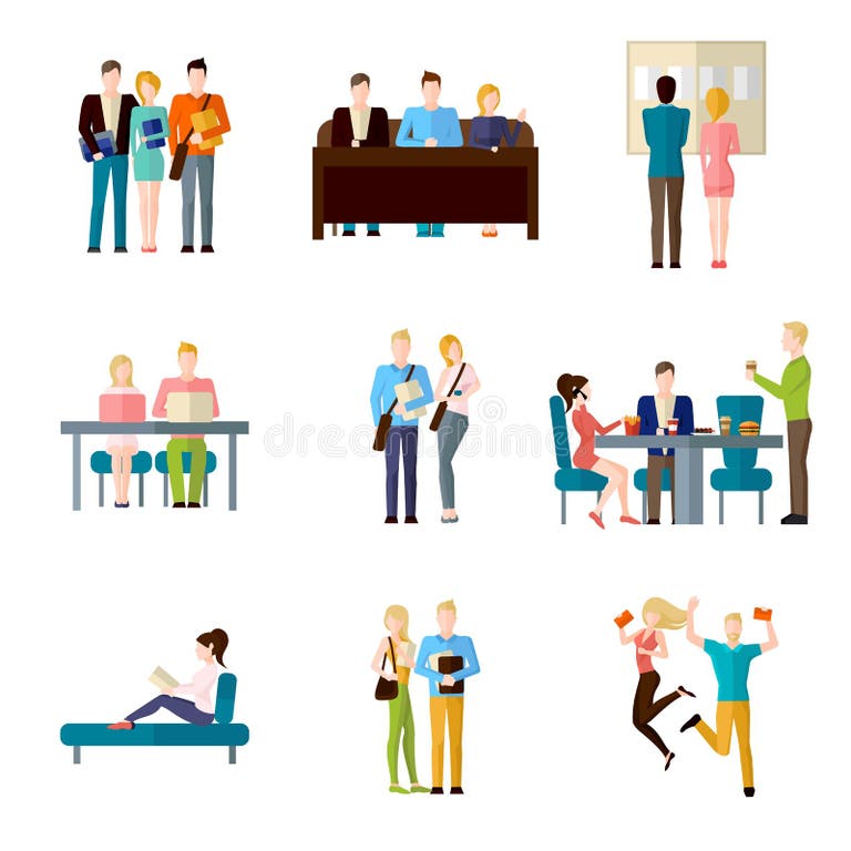 Student Break Stock Illustrations – 5,470 Student Break Stock ...