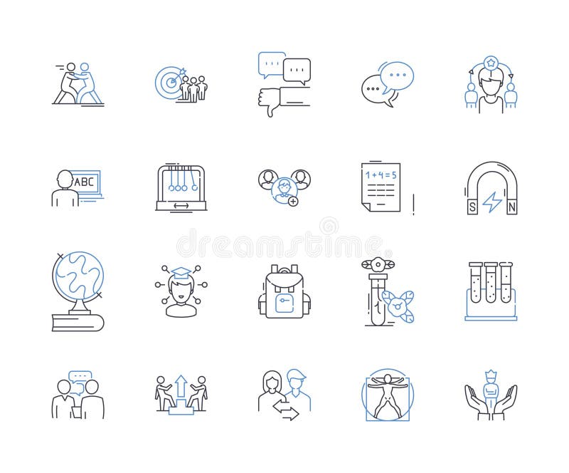 Student Line Icons Collection. Curious, Determined, Ambitious ...
