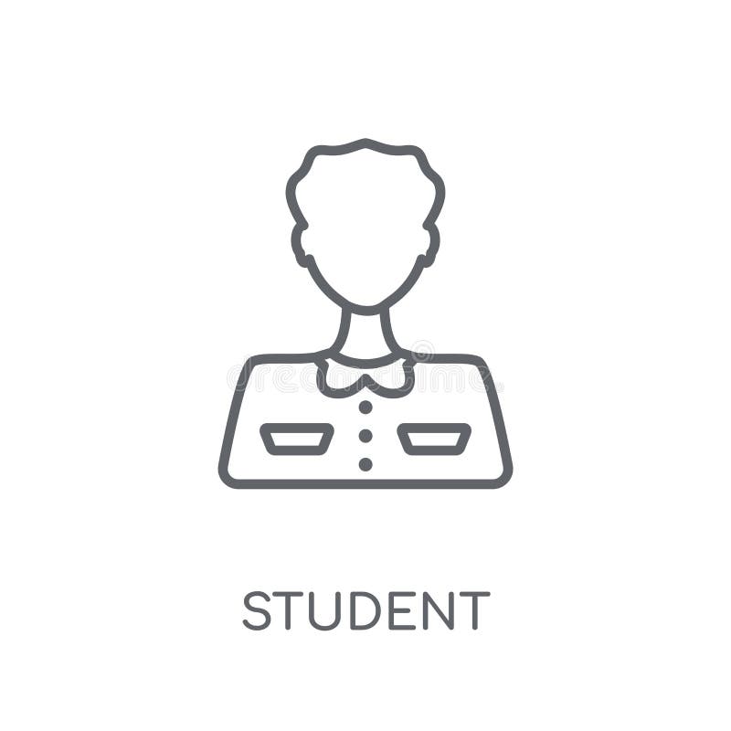Student Linear Icon. Modern Outline Student Logo Concept on Whit Stock ...