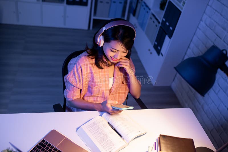 Student listen to music stock image. Image of enjoy - 151660237