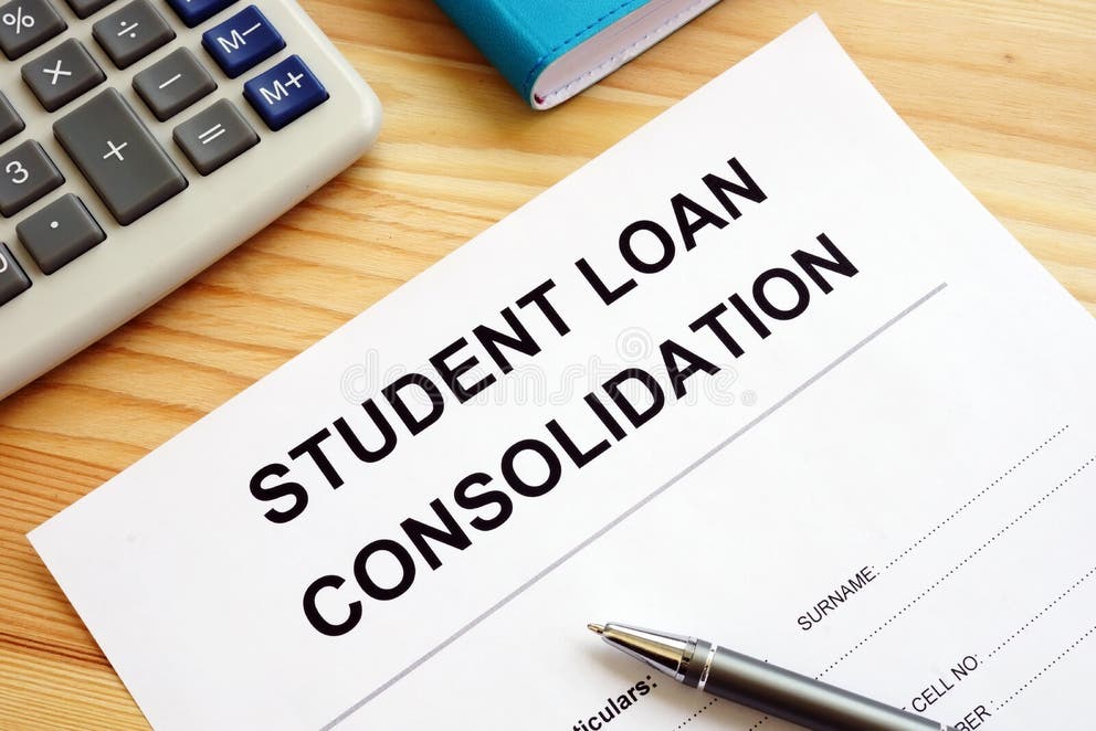 Student Loan Consolidation Application and Pen Stock Photo - Image of ...