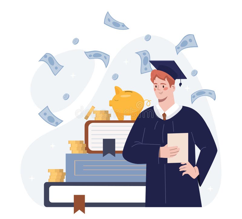 Student Loans Vector Concept Stock Illustration - Illustration of ...