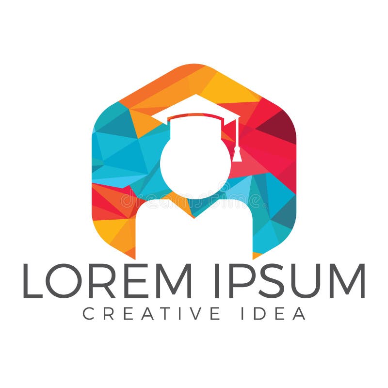 Student Logo Design. Education Logo. Stock Illustration - Illustration ...