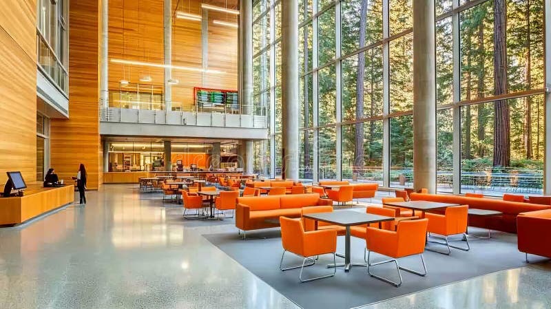 The Student Lounge Boasts Ample Space, Large Windows, Comfortable ...