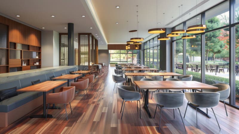 A Student Lounge with Comfy Seating, Large Windows, and Natural Light ...