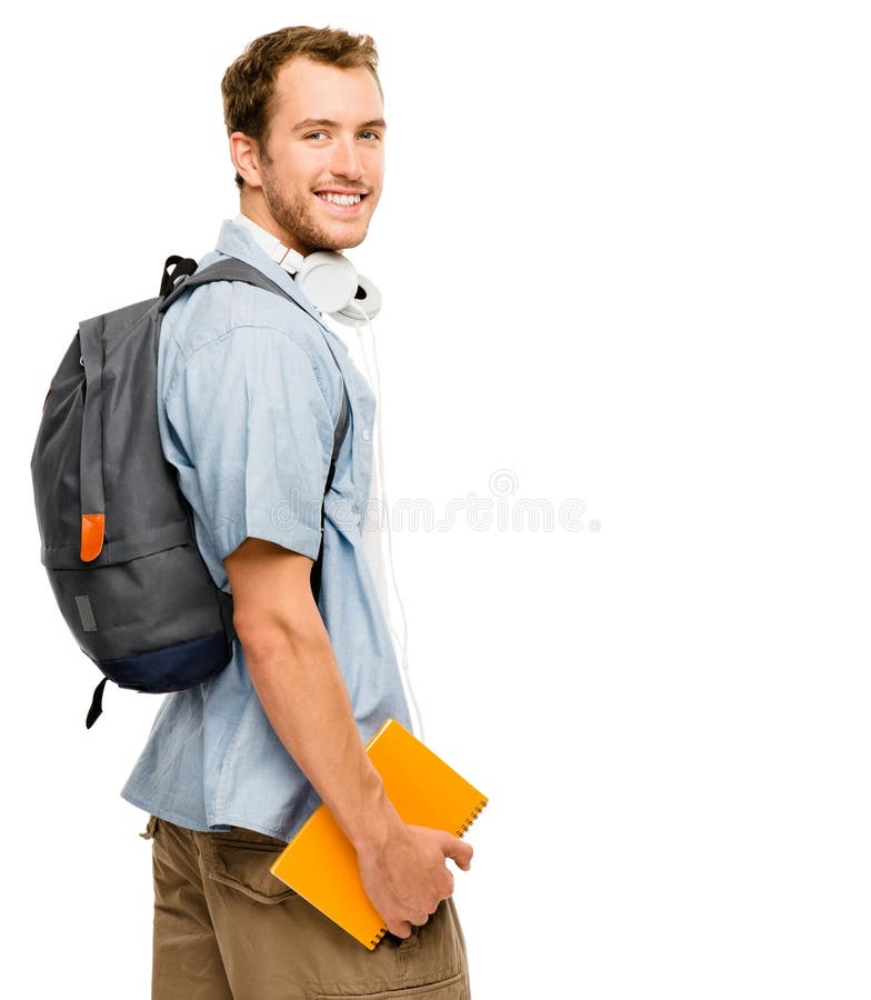Student, Man and Portrait or Happy in Studio, Smiling and University ...