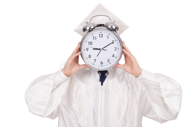 Student Missing His Deadlines with Clock Stock Image - Image of missing ...
