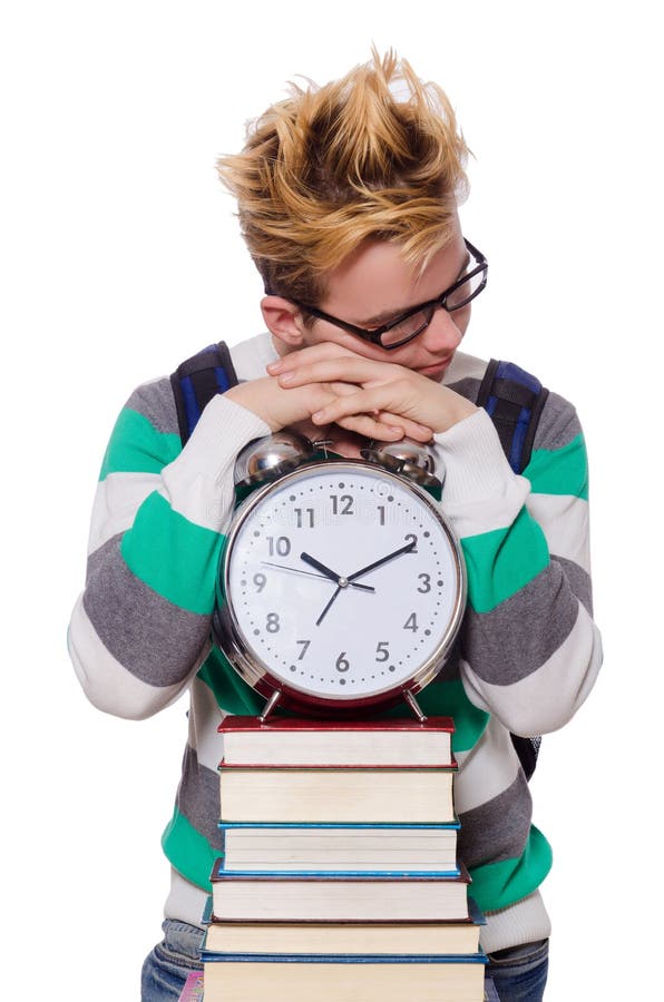 Student Missing Deadlines for Exam Preparation Stock Photo - Image of ...