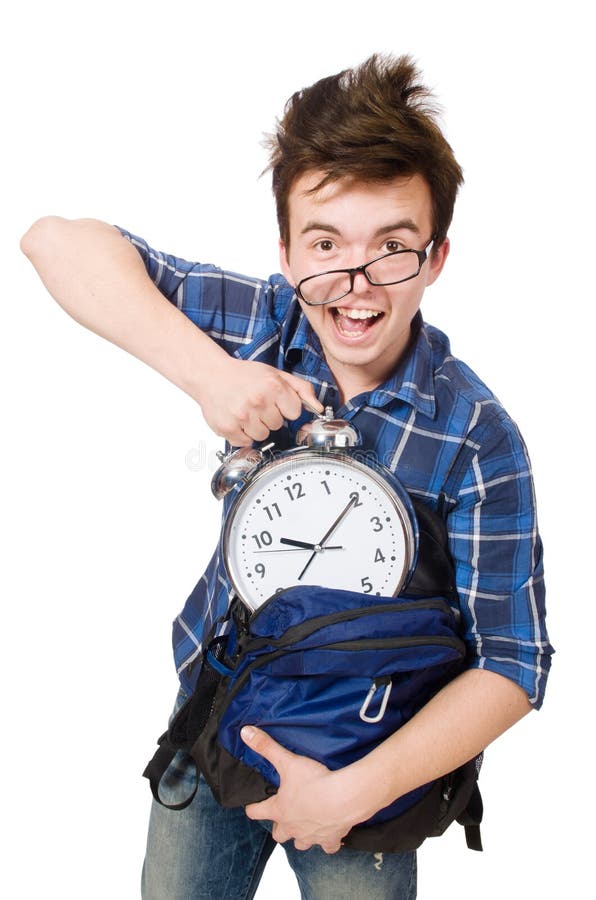 Student Missing His Studying Deadlines Stock Photo - Image of learn ...
