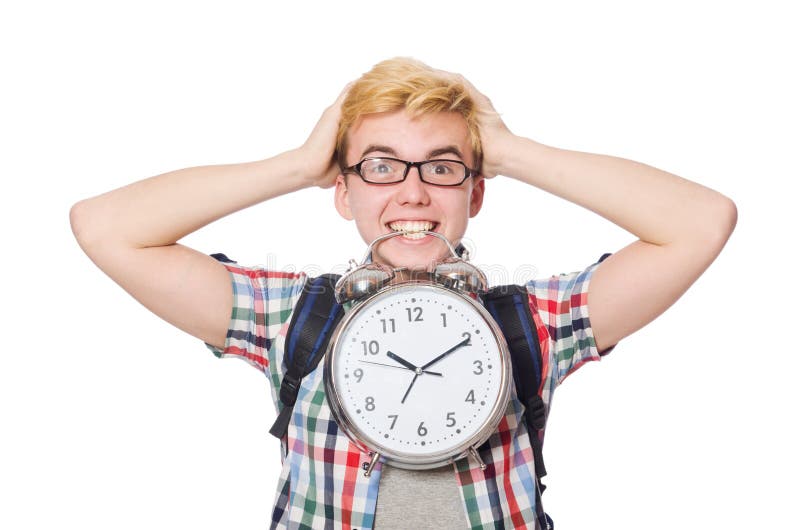 Student Missing His Studying Deadlines Stock Photo - Image of happiness ...
