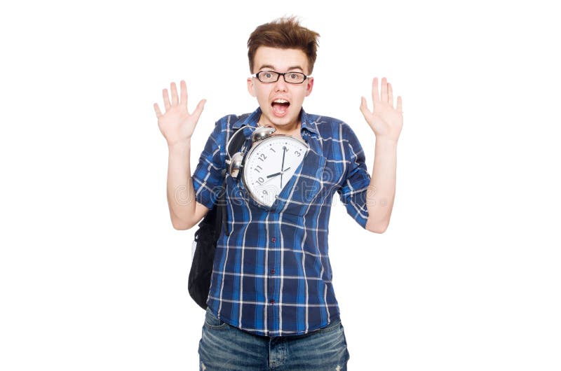 Student Missing His Studying Deadlines Stock Photo - Image of deadlines ...