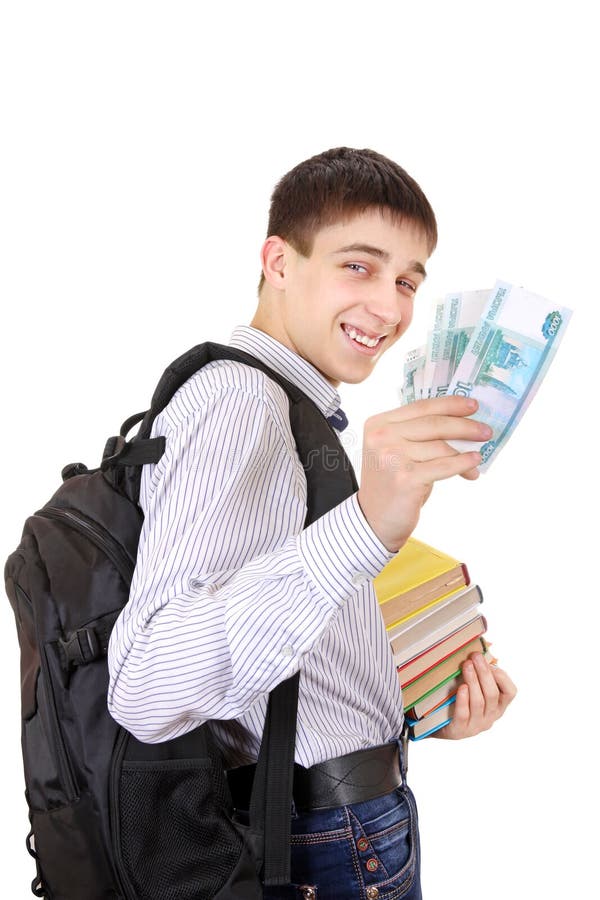 Student with a Money stock photo. Image of roubles, colored - 40602140
