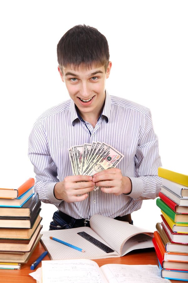 Female Graduate Student Holding Money Stock Image - Image of gown ...