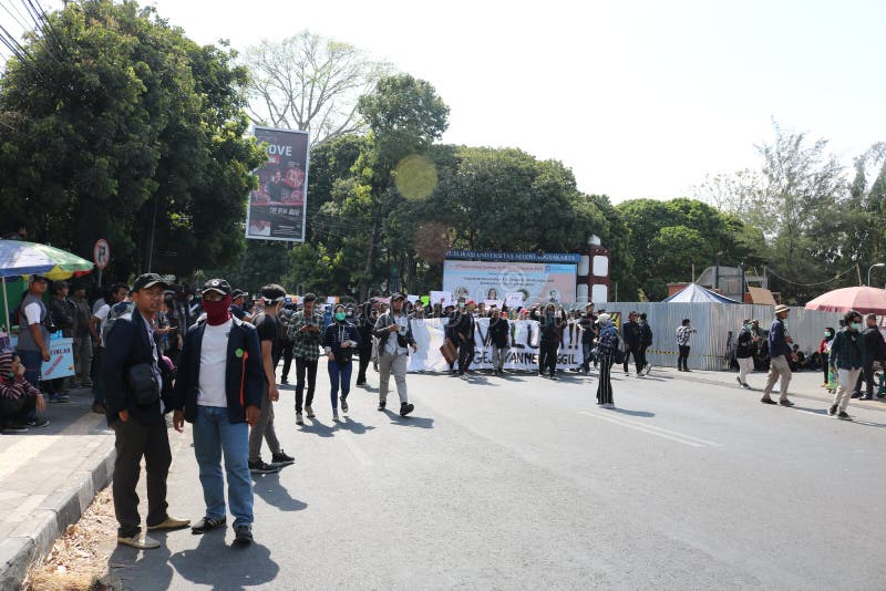 Student Movement Called Gejayan Calling Editorial Photography - Image ...