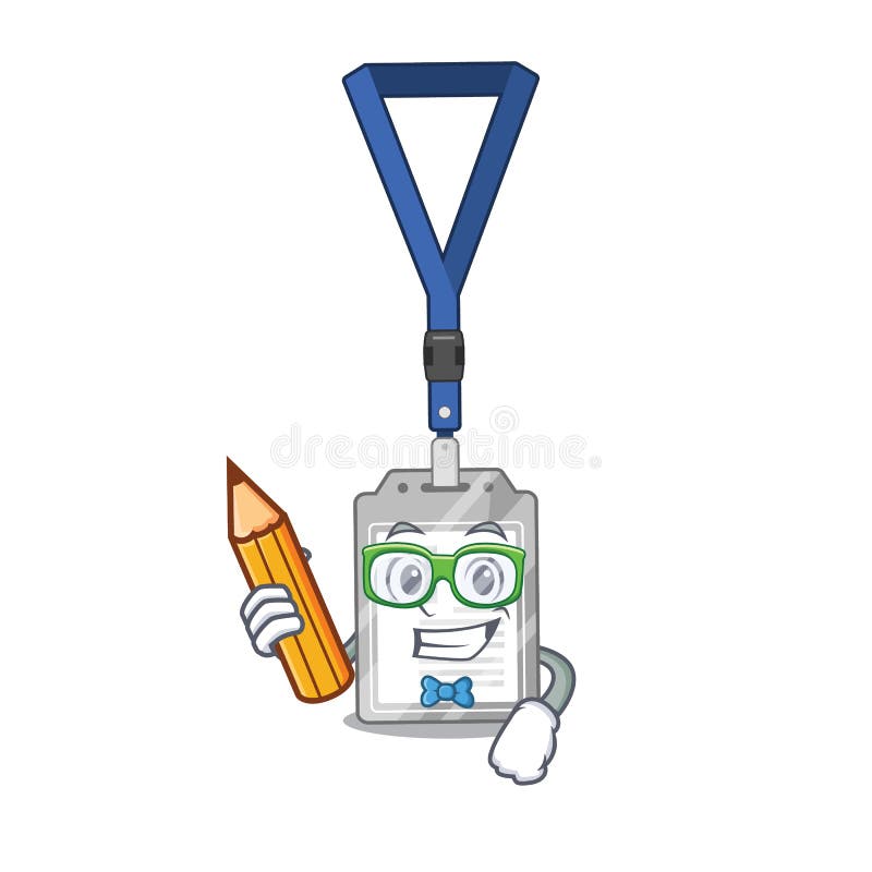 Student Name Tag on the Mascot Table Stock Vector - Illustration of ...