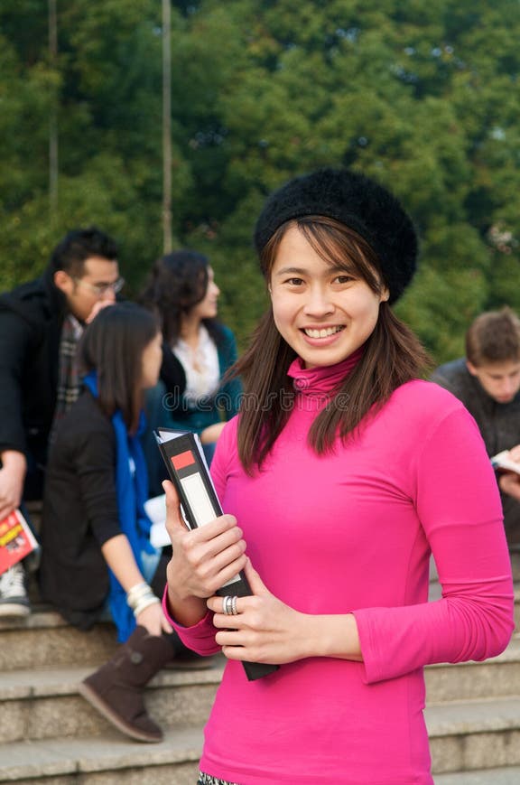 Student with Notebook stock image. Image of portrait - 12180675