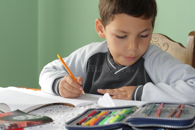 Student notebooks and pens stock image. Image of book - 16229561