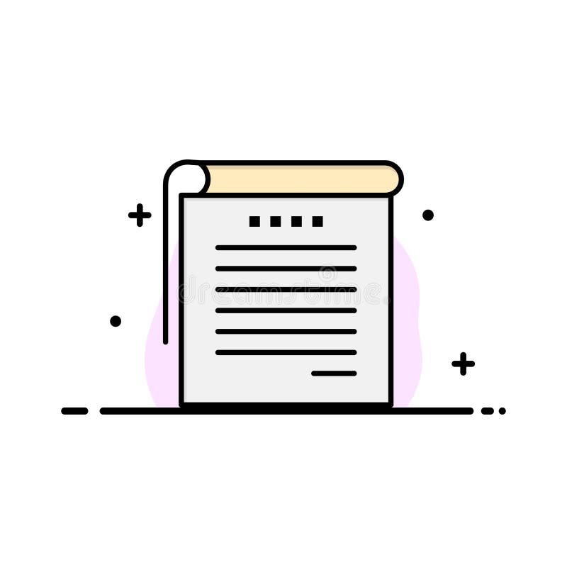 Student, Notes, Books, Student Notes Business Flat Line Filled Icon ...