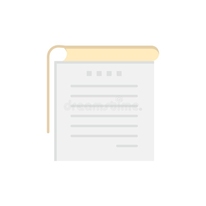 Student, Notes, Books, Student Notes Flat Color Icon. Vector Icon ...