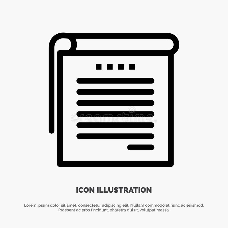 Student, Notes, Books, Student Notes Vector Line Icon Stock Vector ...
