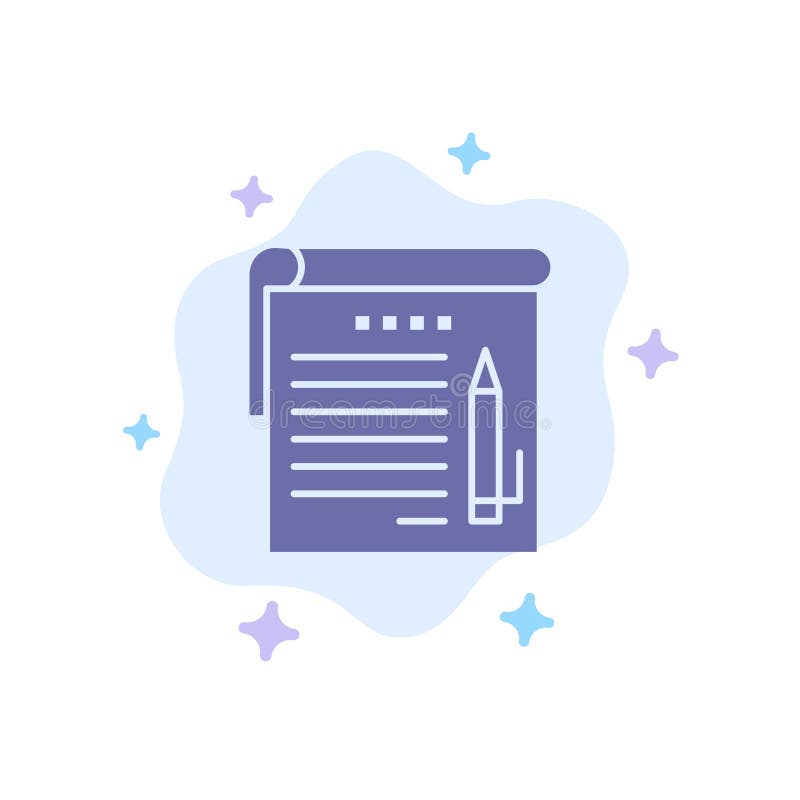 Student, Notes, Note, Education Blue Icon on Abstract Cloud Background ...