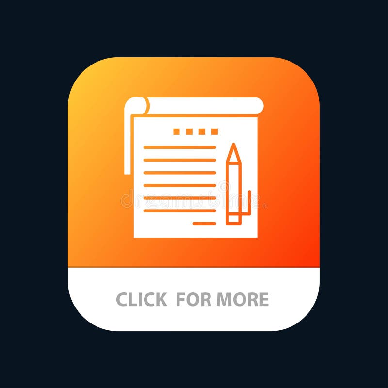 Student, Notes, Note, Education Mobile App Icon Design Stock Vector ...