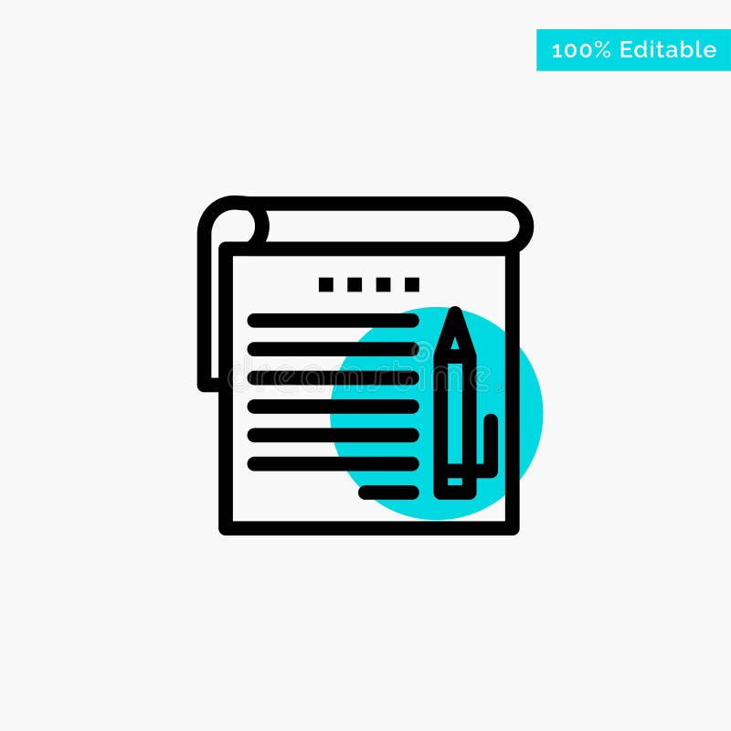 Student, Notes, Note, Education Turquoise Highlight Circle Point Vector ...