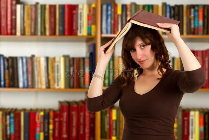 Student with open book stock image. Image of people, college - 43770799
