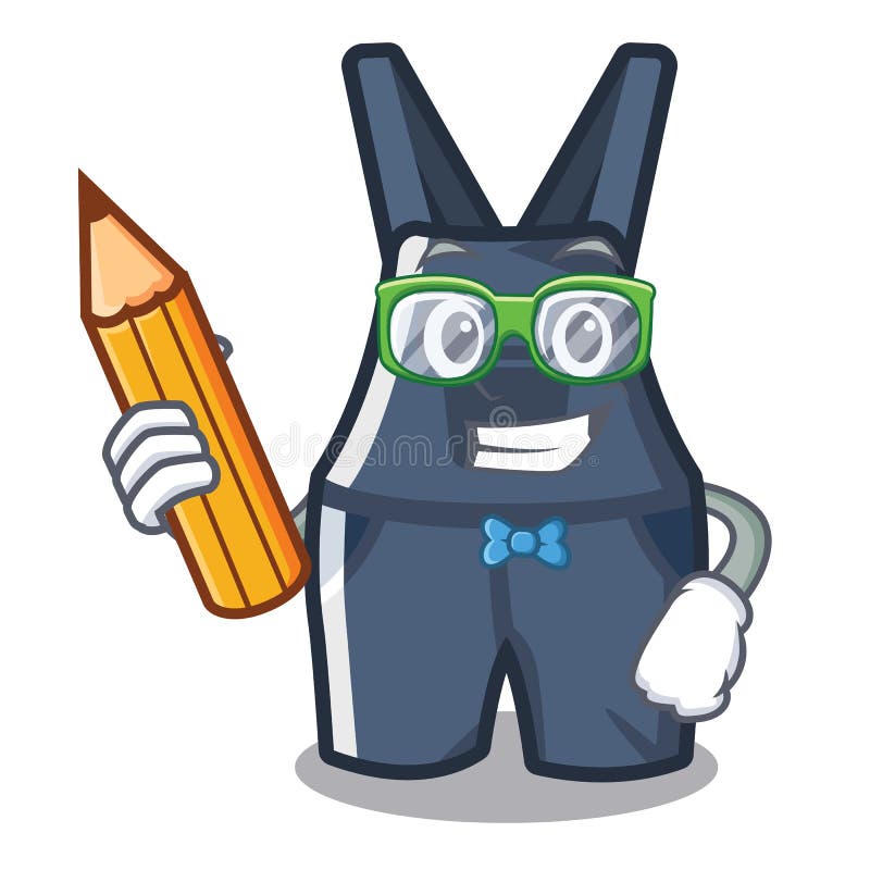 Geek Overalls in the a Character Shape Stock Vector - Illustration of ...