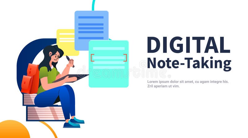 College Notes Student Taking Stock Illustrations – 320 College Notes ...