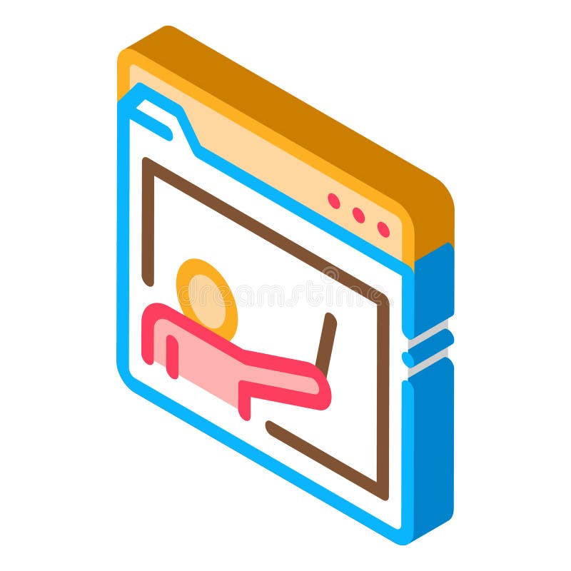 Student Personal Folder Isometric Icon Vector Illustration Stock Vector ...