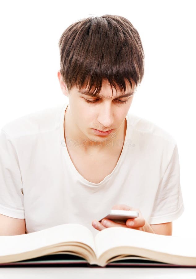 Student with a Phone stock photo. Image of pupil, mobile - 218712280