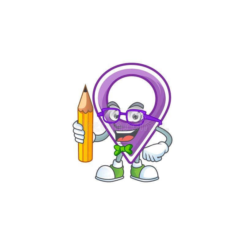 Student Pin Location Icon for Direction Clue Stock Vector ...