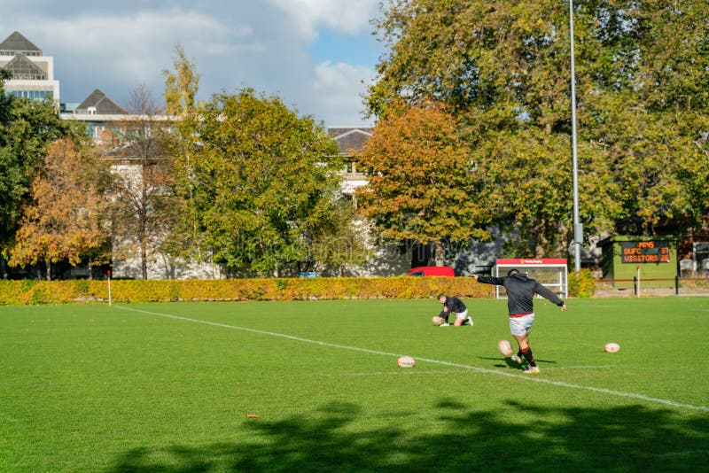Student Playing Rugby in Trinity College Editorial Image - Image of ...