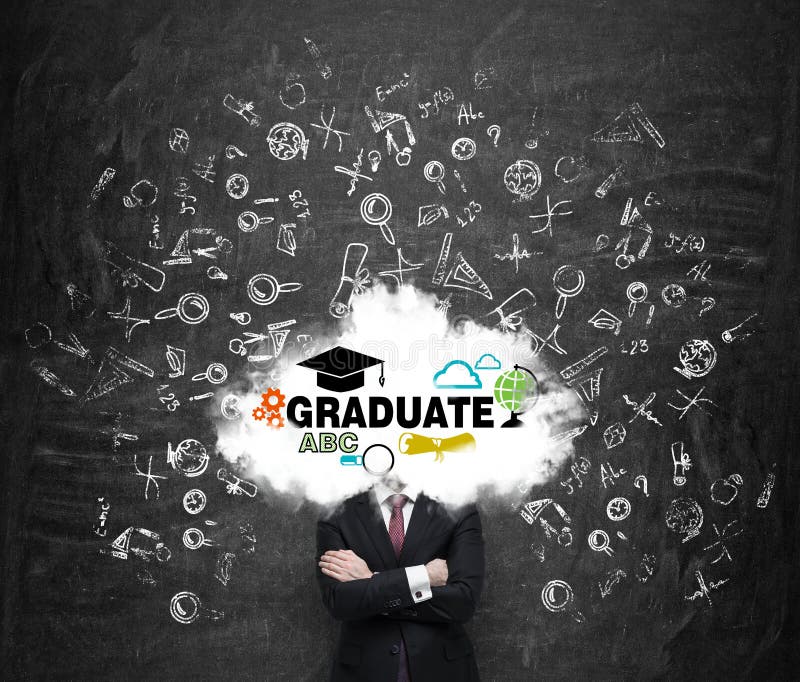 A Student is Pondering Over the Graduation Process in the University ...